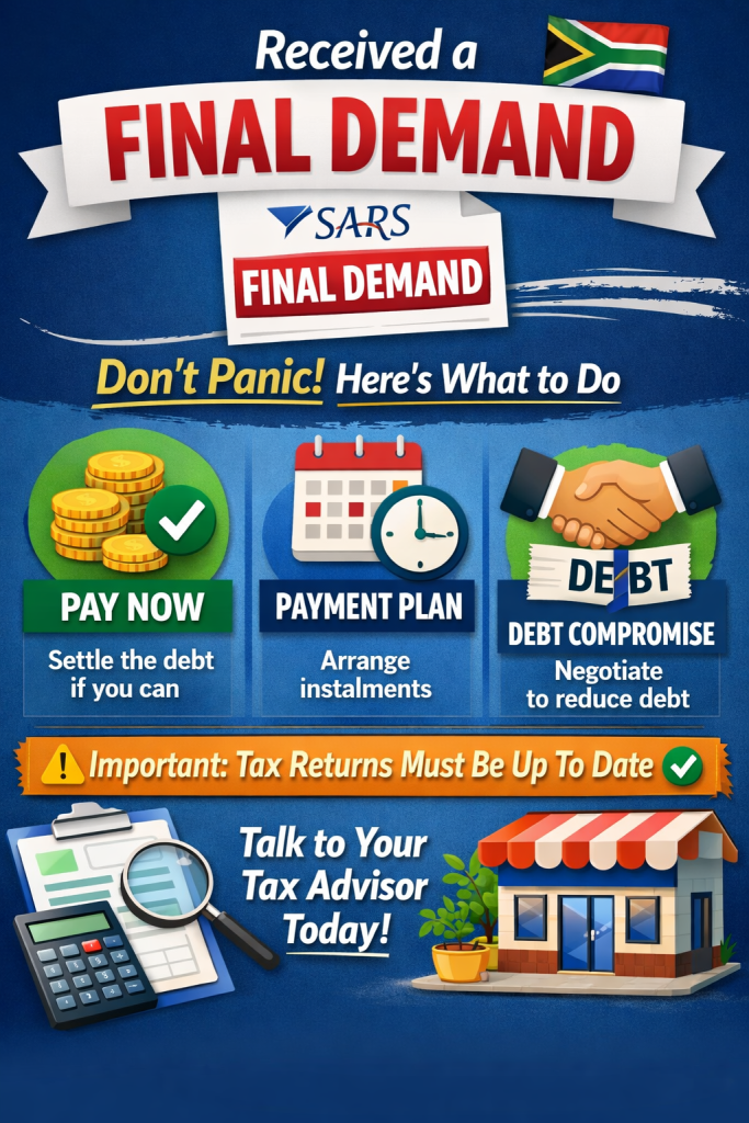 What to do if SARS issues a Final Demand for debt — a guide for small ...
